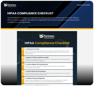 HIPAA Compliance Checklist (Landing) - IS Partners